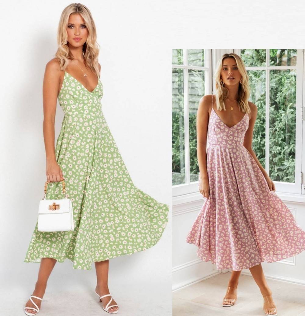 Poletna obleka Brigitte, več barv