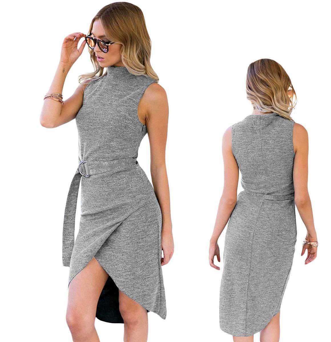 Poletna obleka Vandela, siva